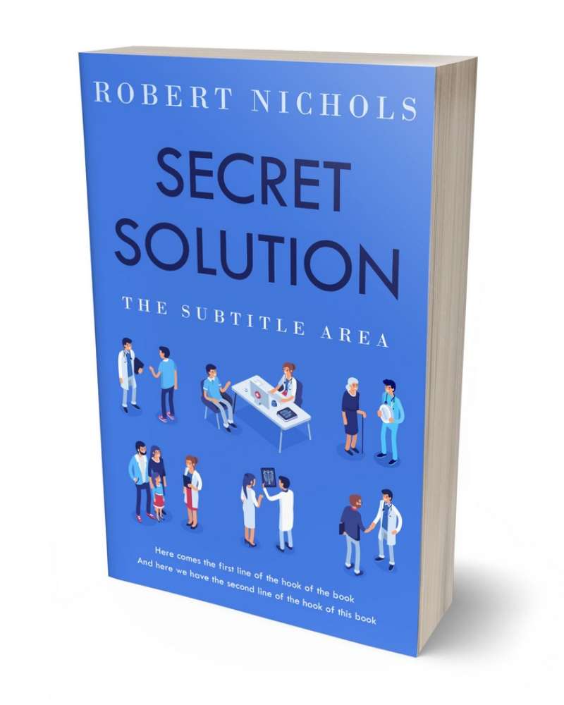 Royal Blue #10747 - Premade Medical Book Cover | BookCoverZone