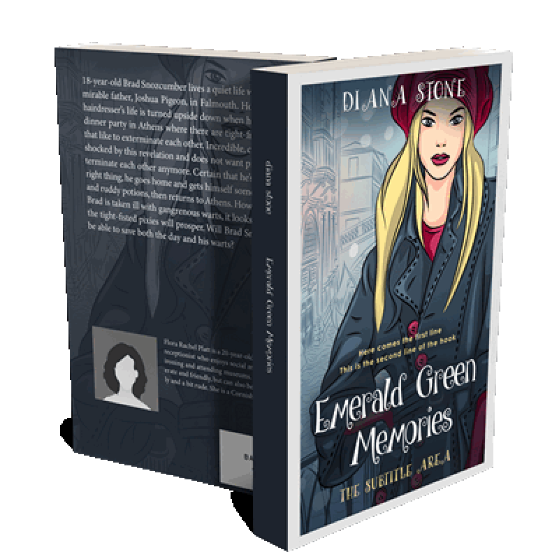 Ebony Clay #5038 - Premade Travel Book Cover | BookCoverZone