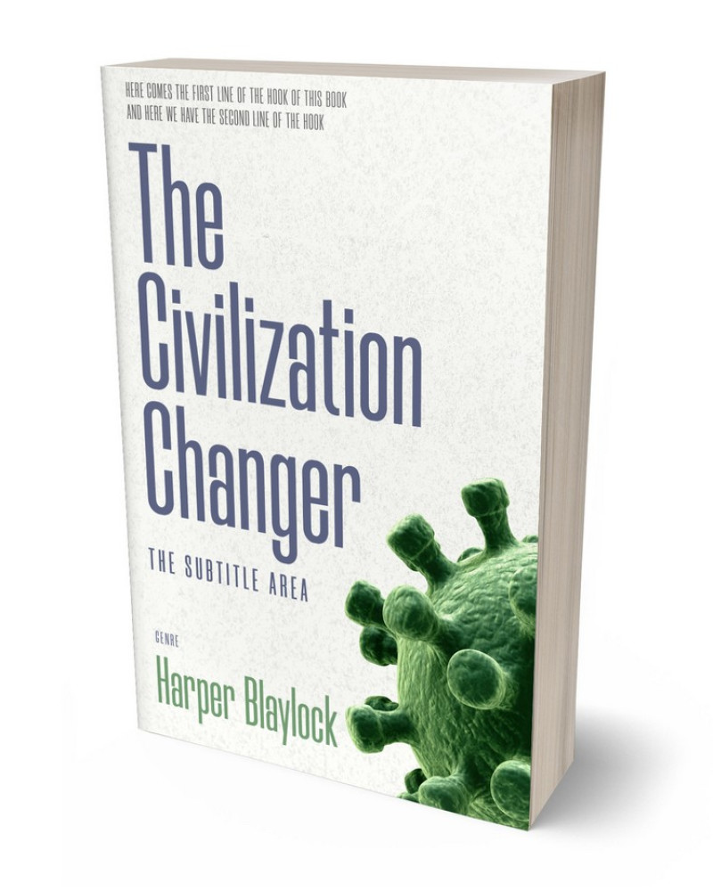 Green White #8620 - Premade Science & Nature Book Cover | BookCoverZone