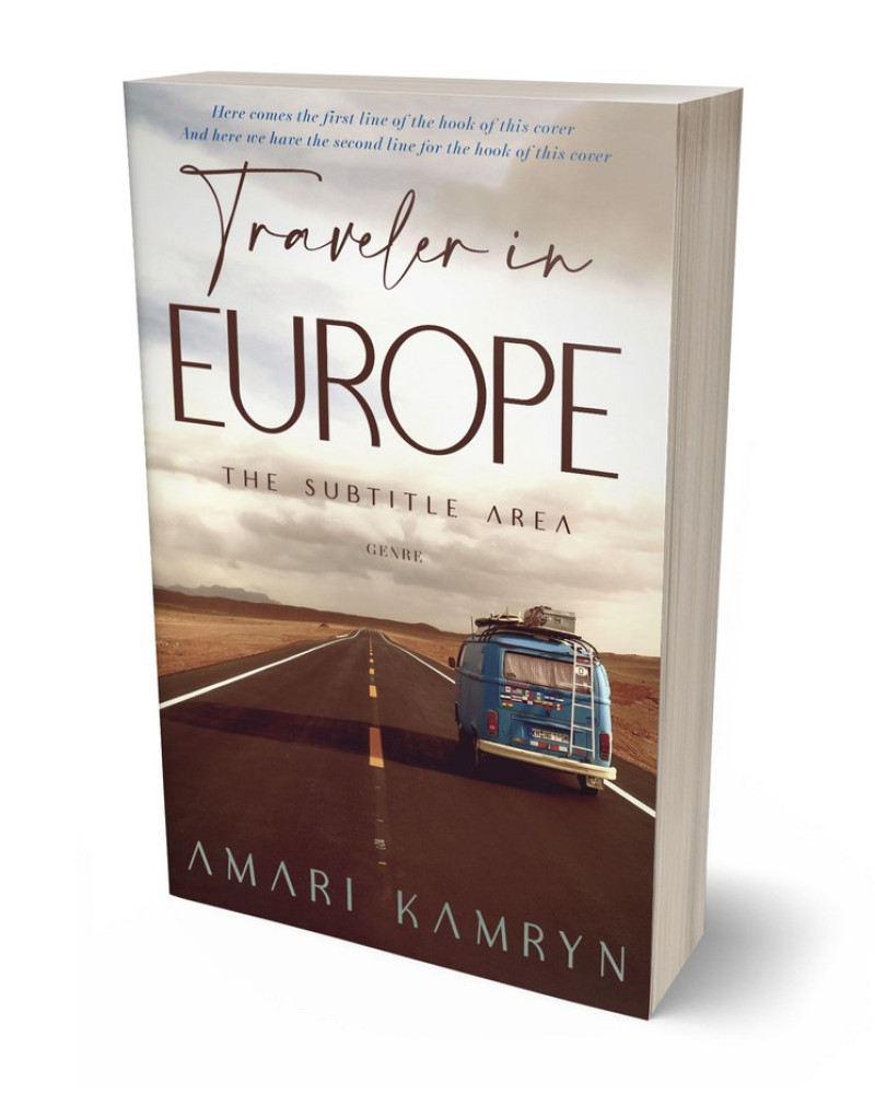 Crater Brown #9601 - Premade Travel Book Cover | BookCoverZone