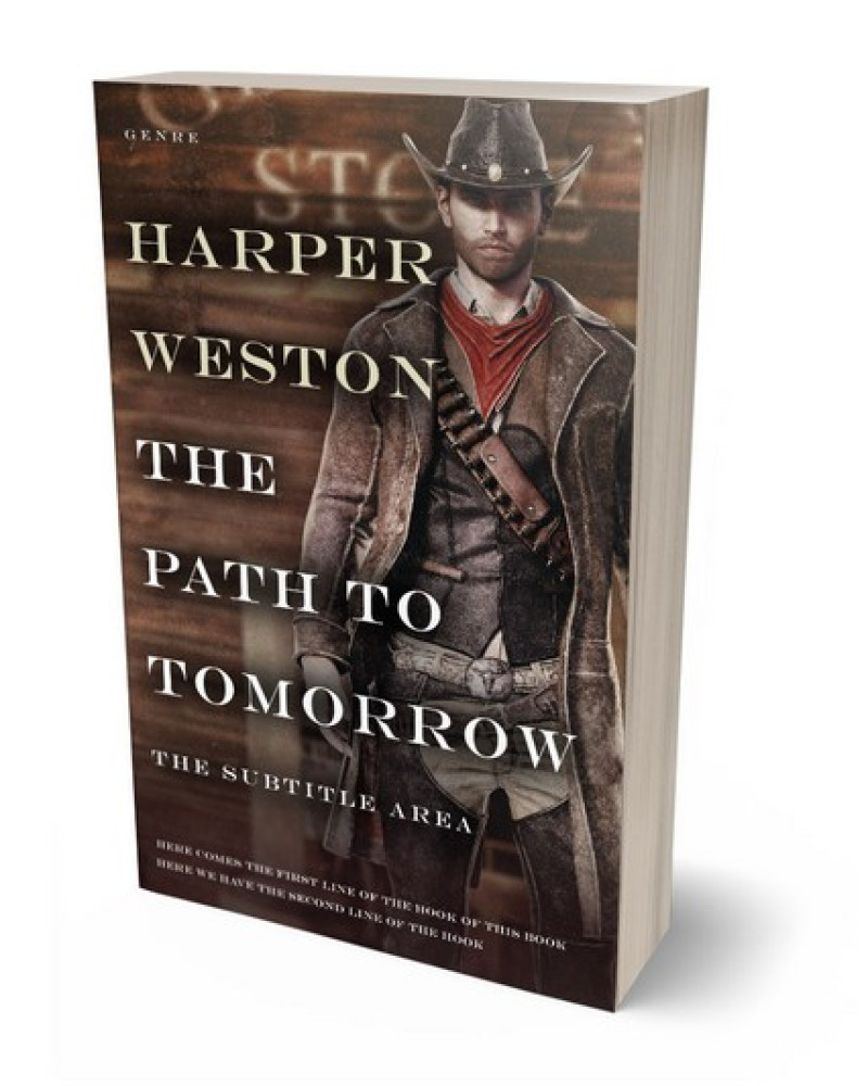 Premade Western Book Cover - English Walnut #23213 | BookCoverZone