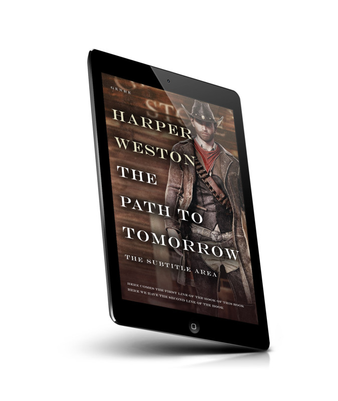 Premade Western Book Cover - English Walnut #23213 | BookCoverZone